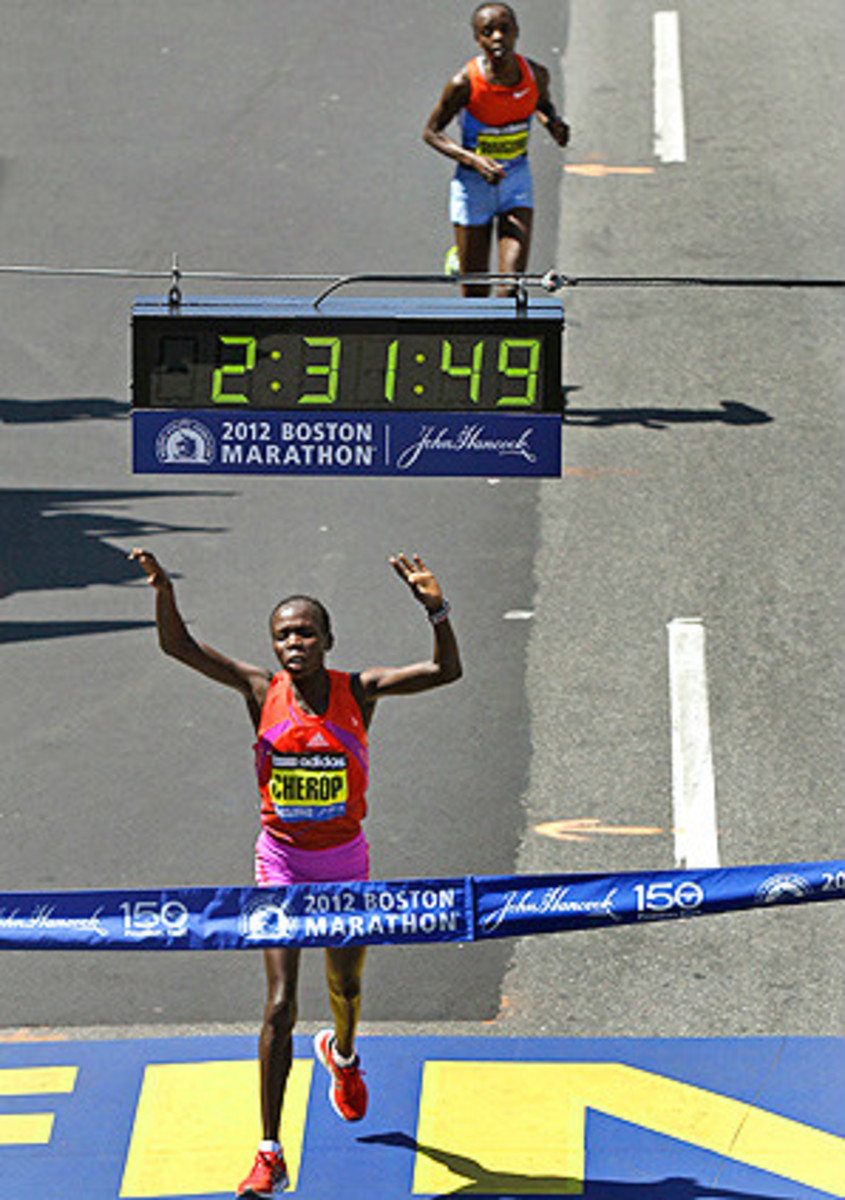 Kenyans Wesley Korir, Sharon Cherop win Boston Marathon in extreme heat ...