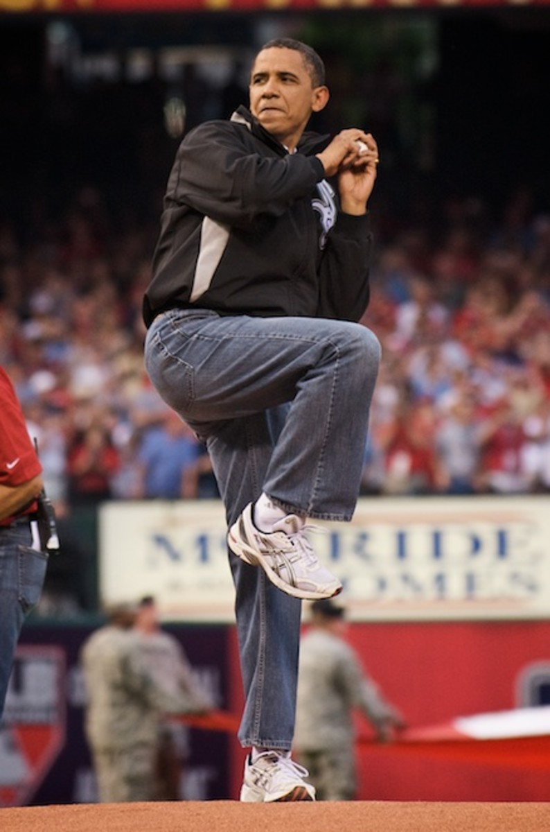 President Obama's First Pitch - Sports Illustrated