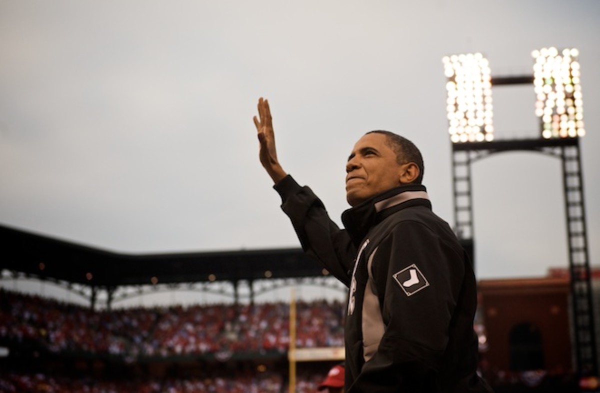 President Obama's First Pitch - Sports Illustrated