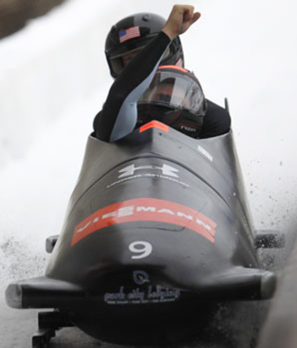 Holcomb, Butner take gold, silver in 2-man bobsled - Sports Illustrated