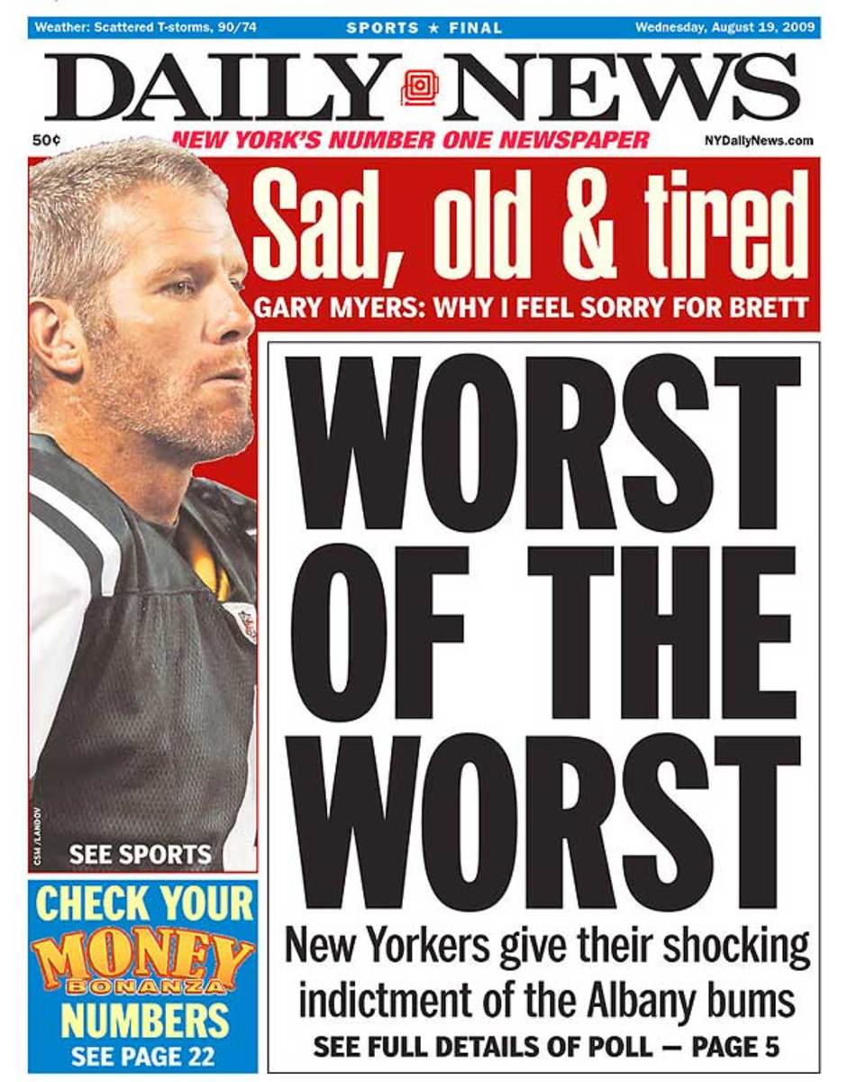 Brett Favre Newspaper Headlines - Sports Illustrated