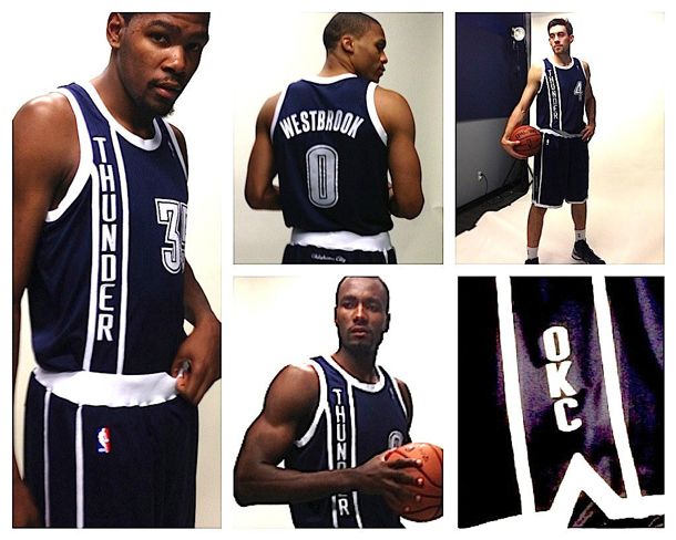 Thunder unveil new blue alternate jerseys to wide-ranging response ...