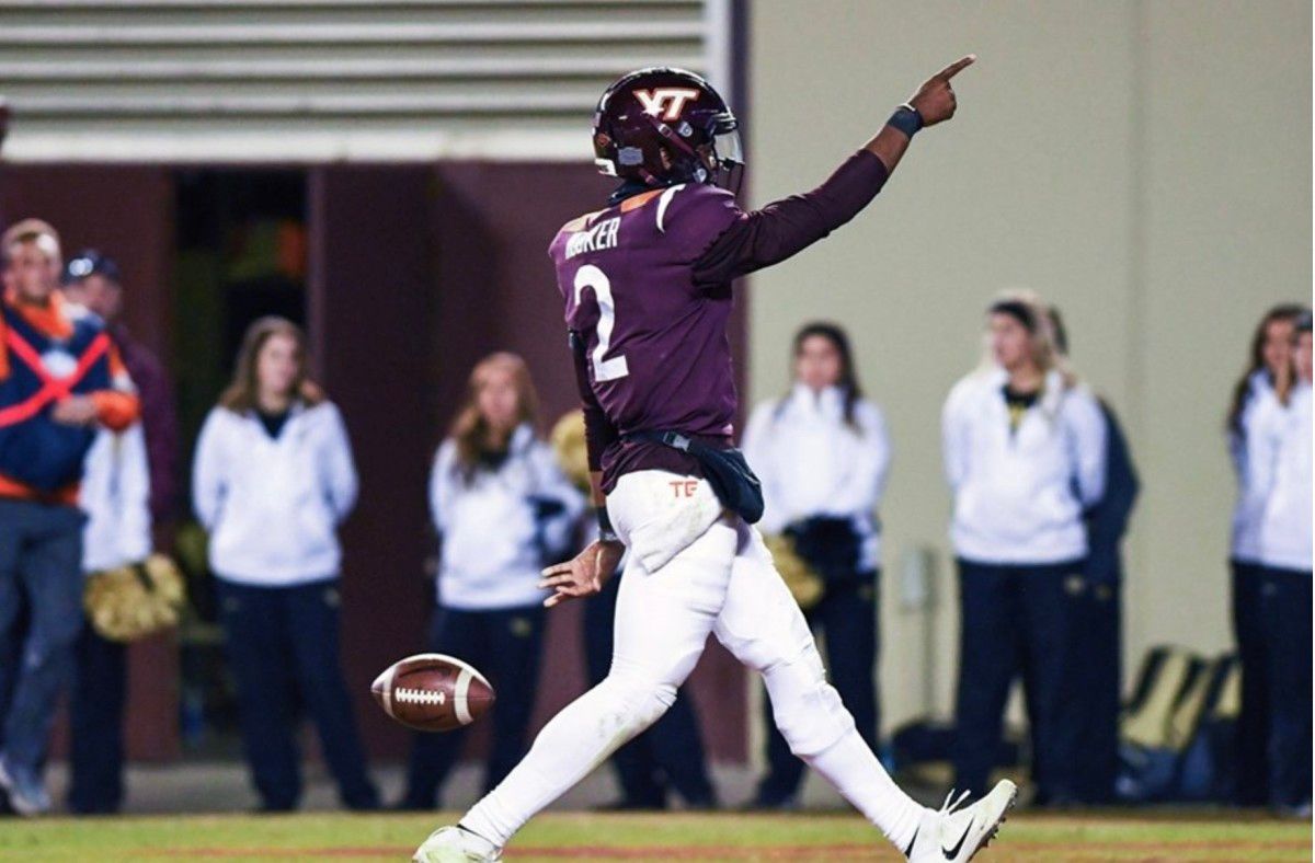 Virginia Tech QB Hendon Hooker Shows Special Ability With Three First ...