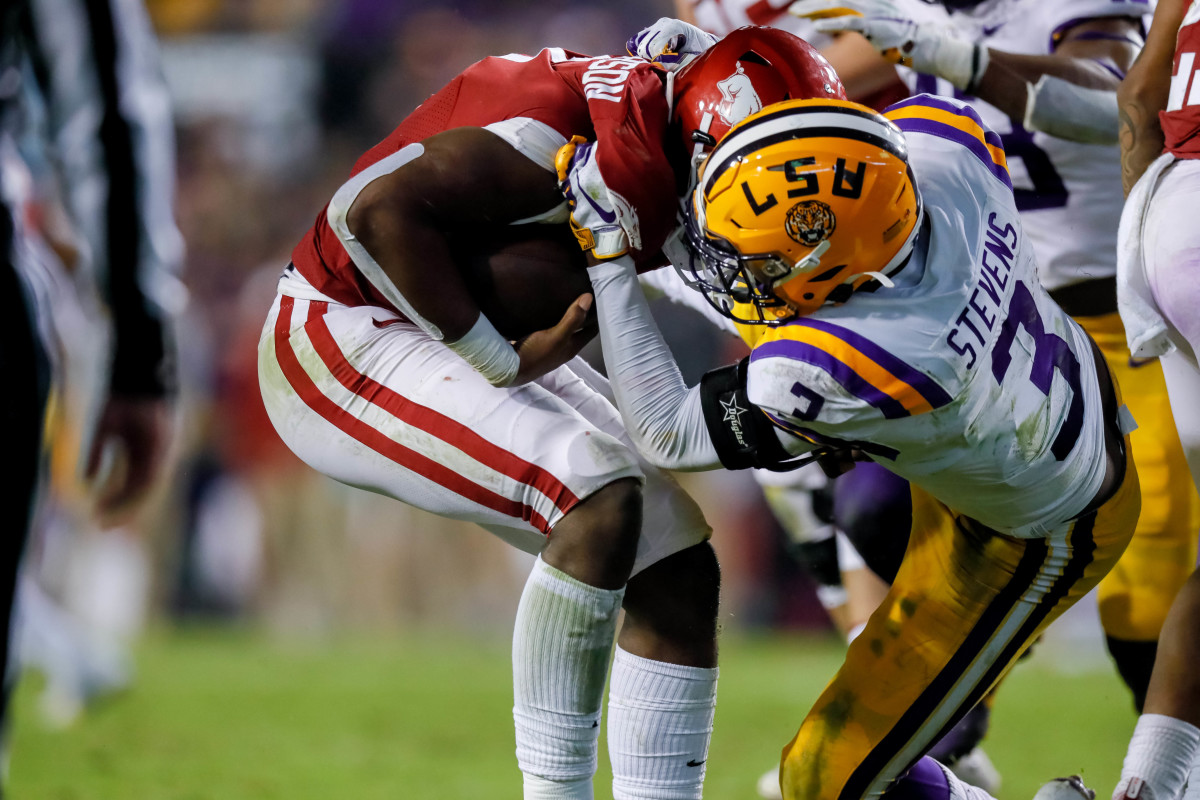LSU’s football JaCoby Stevens, Maurice Hampton Earn SEC Player of the ...