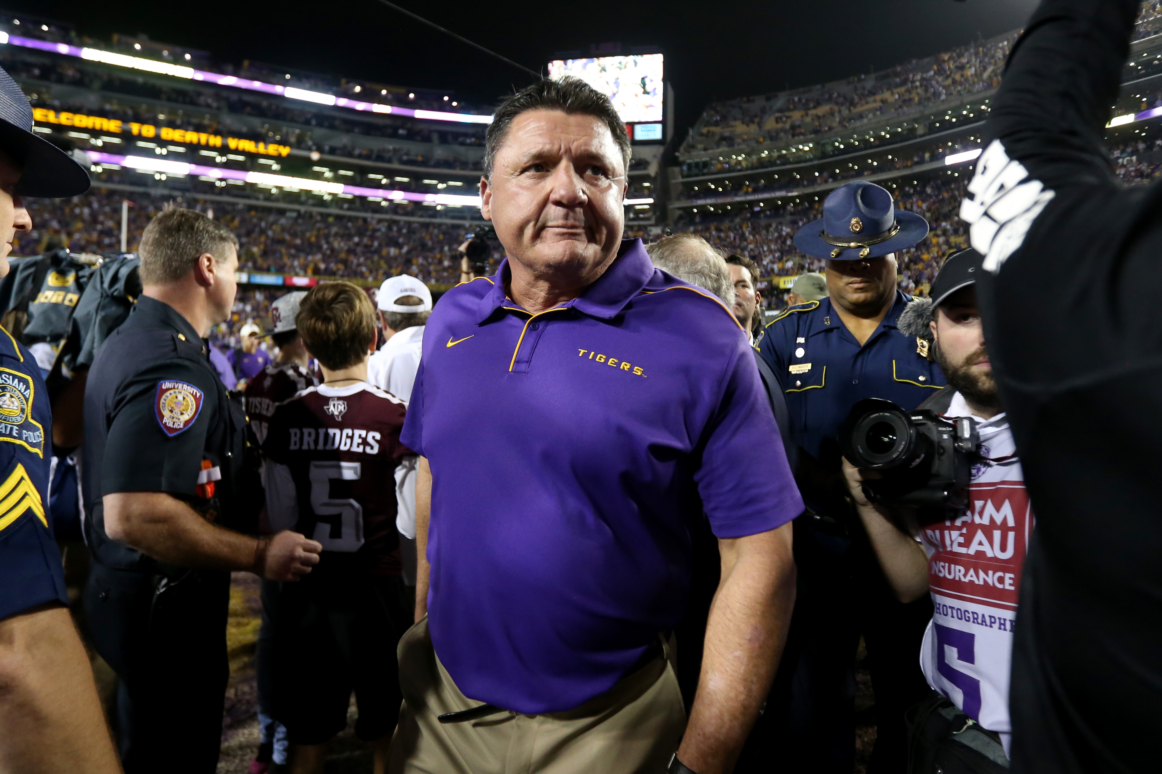 LSU Coach Ed Orgeron Meets With Media Monday To Talk Peach Bowl, Oklahoma Offense - Sports ...