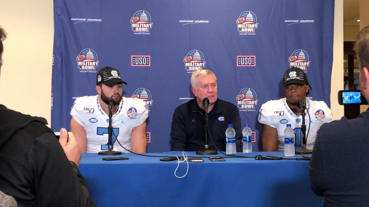 WATCH: Mack Brown, Myles Dorn and Sam Howell Discuss Military Bowl ...