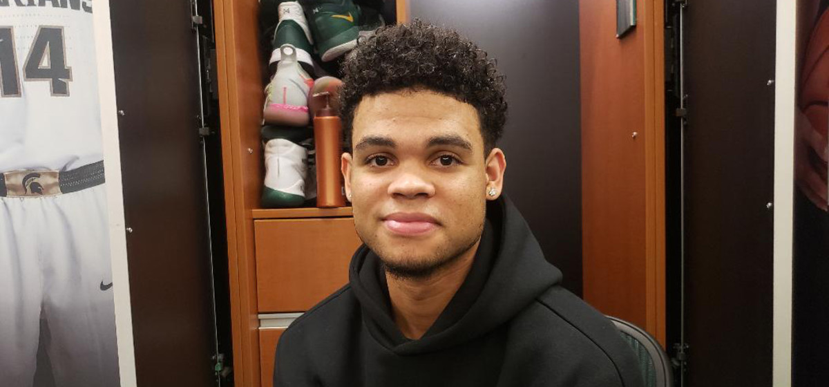 Malik Hall From The Locker Room After #14 Michigan State Rolls WMU ...