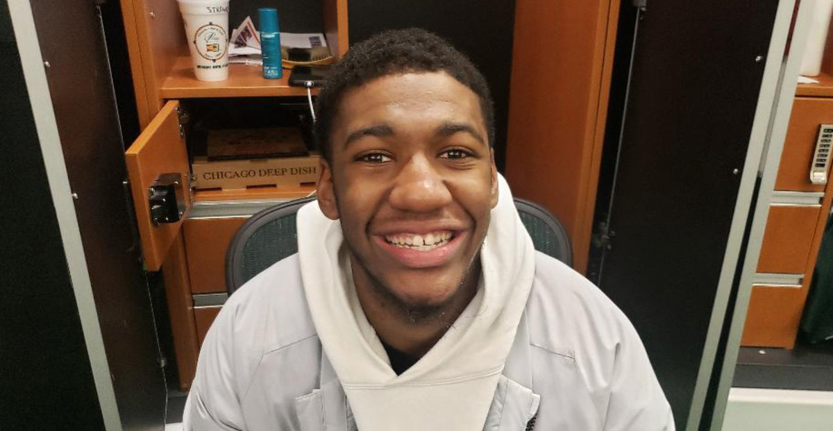 Spartan G Aaron Henry Talks After Rout Of Illinois - Sports Illustrated ...