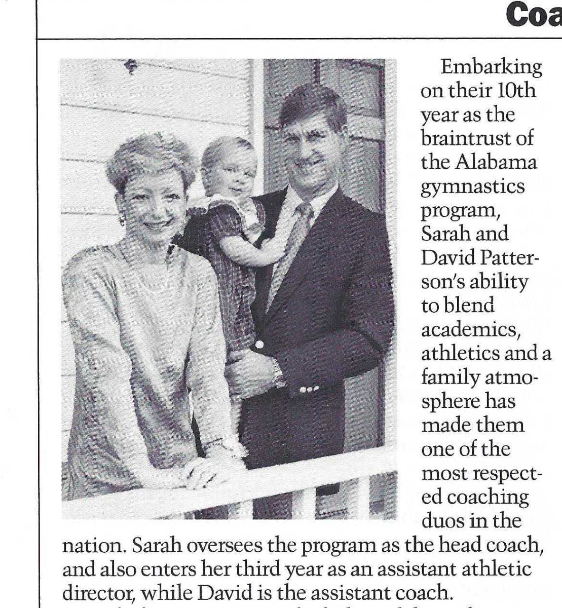 Alabama gymnastics 1988 - national champions - Sarah Patterson ...