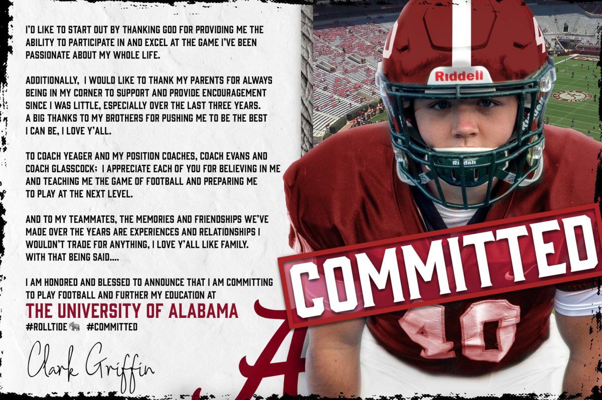 alabama-football-recruiting-clark-griffin-walk-on - Sports Illustrated ...