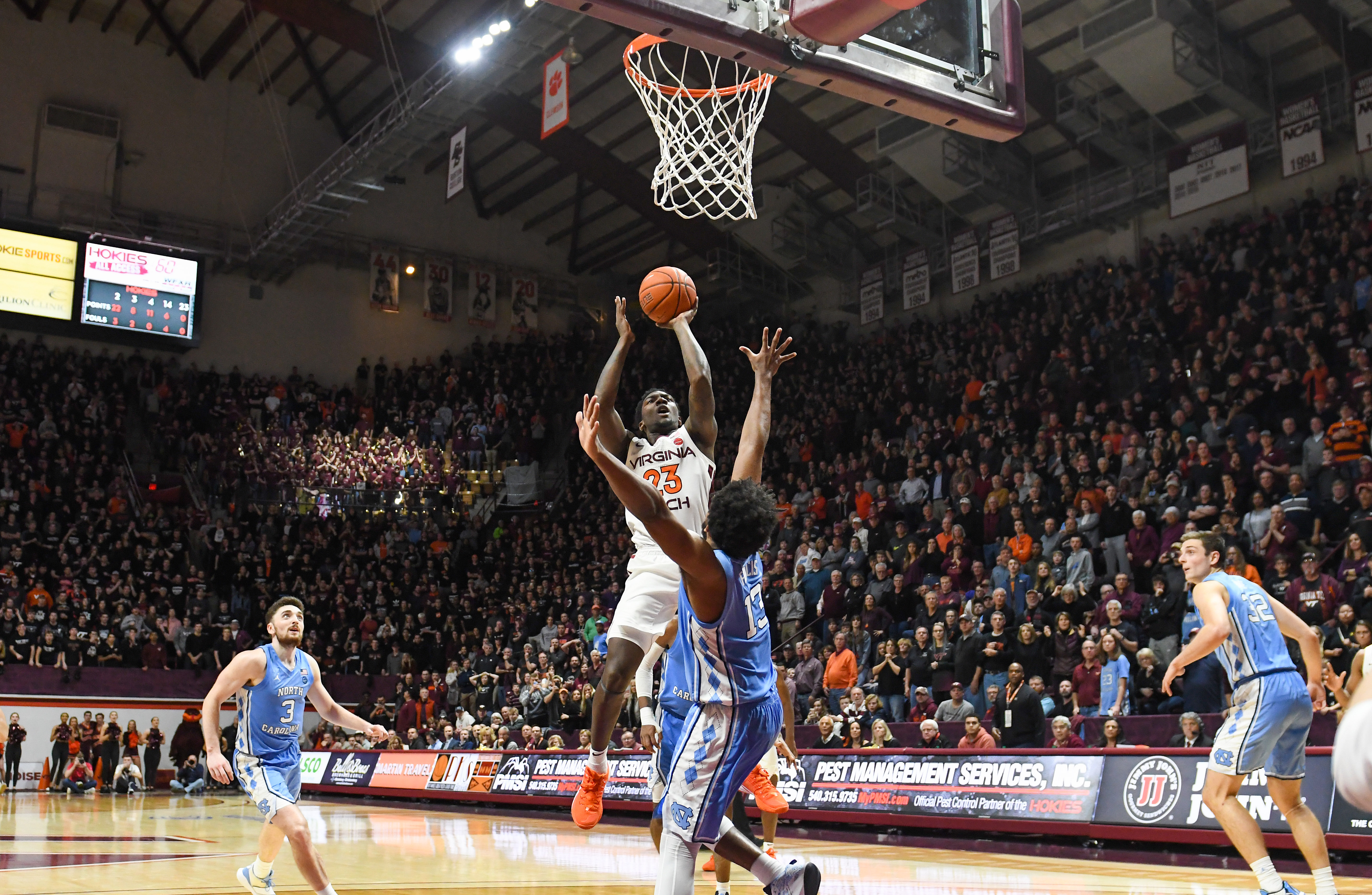 Virginia Tech Basketball Beats UNC: Tyrece Radford's Only Bucket Comes ...