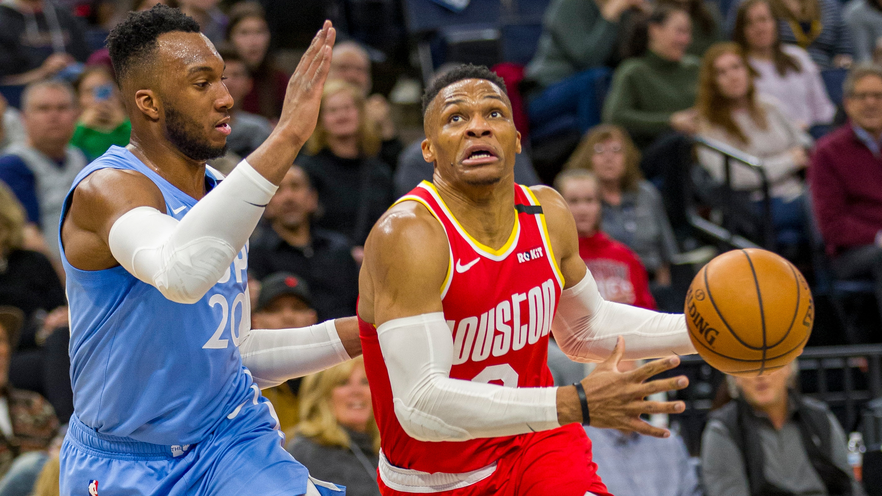 Russell Westbrook scores 45, leads Rockets past Timberwolves - Sports ...