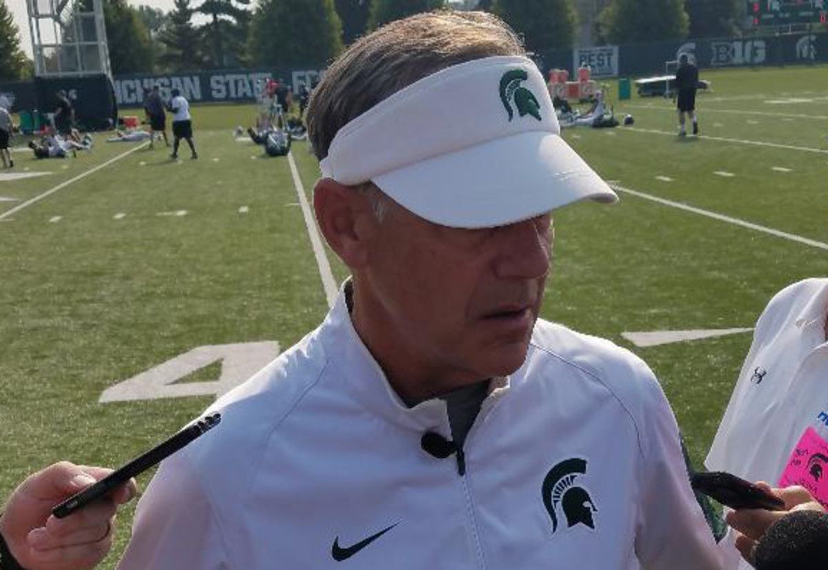 MOMENTS AGO: Mark Dantonio at Practice - Sports Illustrated Michigan ...