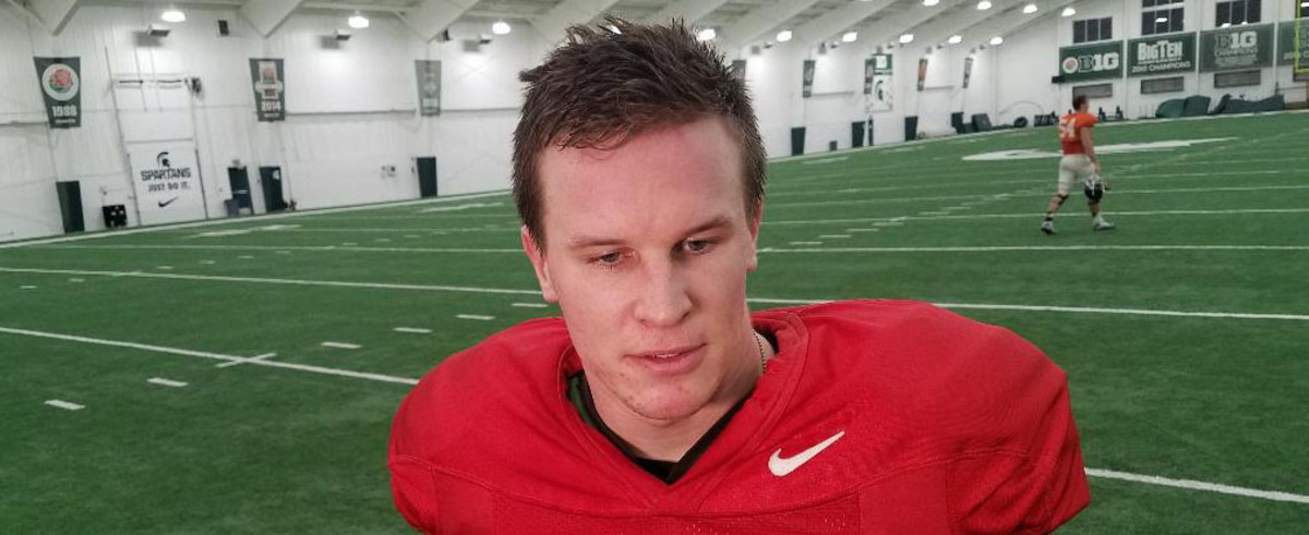 MOMENTS AGO: MSU QB Brian Lewerke After Practice! - Sports Illustrated ...