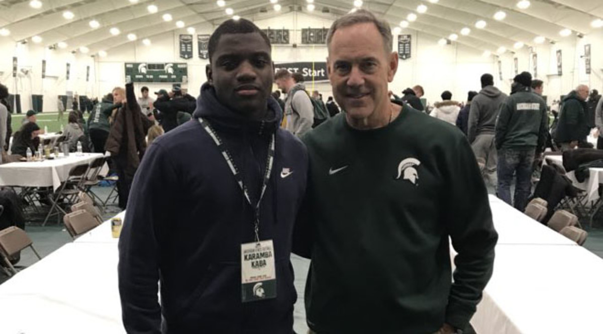 20 MI WR Karamba Kaba Talks Michigan State Visit - Sports Illustrated ...