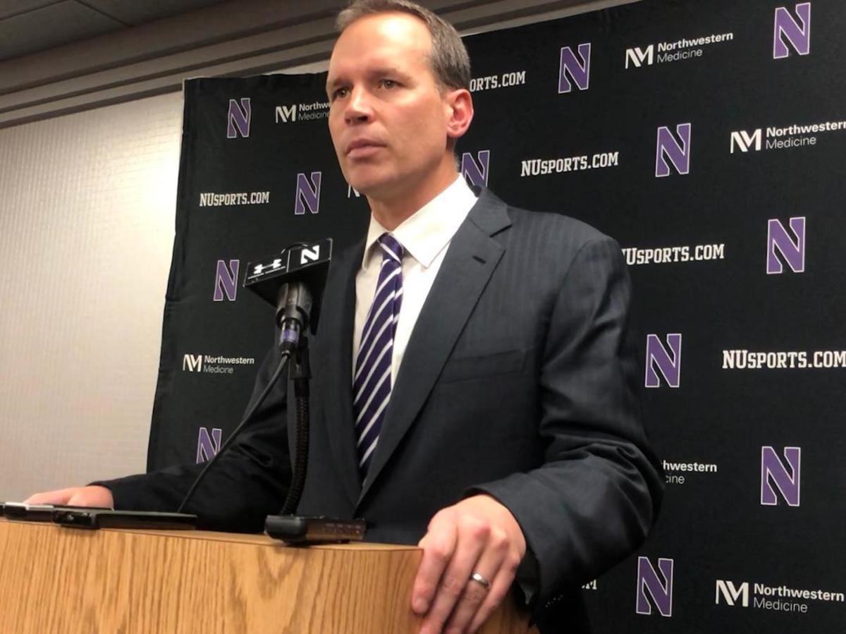 Northwestern Wildcat Coach Chris Collins Post Loss To #15 Michigan ...
