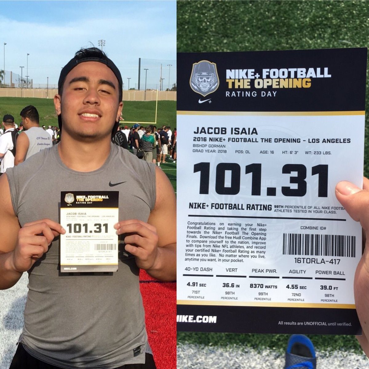 Grandson of Spartan Nation ICON Bob Apisa, Top Tier 2018 OL Recruit ...