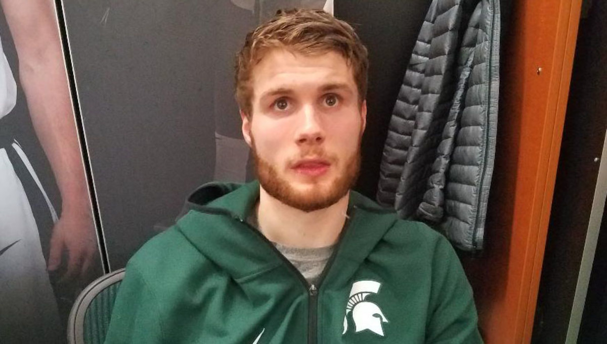 Kyle Ahrens Post Loss to IU! - Sports Illustrated Michigan State ...