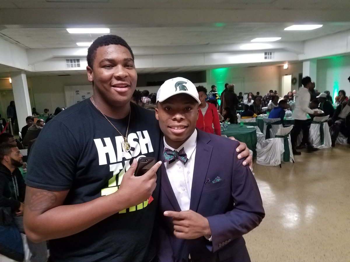 19 MSU Commit MI OL Spencer Brown : A Spartan Recruiter - Sports ...