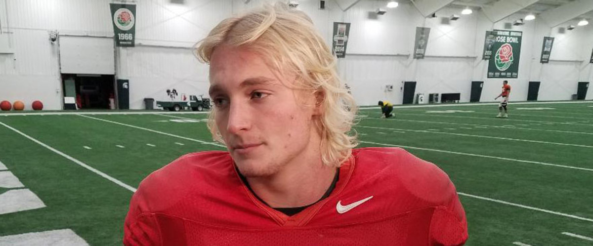 MSU QB Rocky Lombardi After Practice Rutgers Week! - Sports Illustrated ...