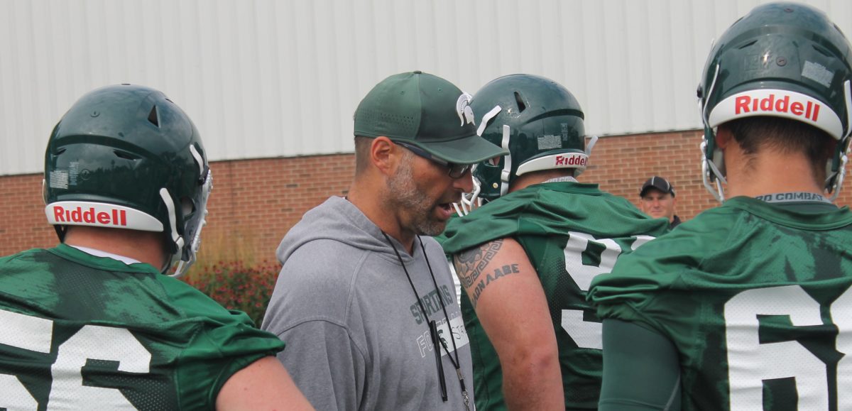 OL Coach Mark Staten on MSU OL! - Sports Illustrated Michigan State ...