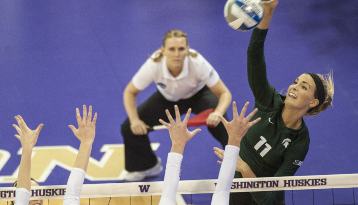 Michigan State VOLLEYBALL: Spartans Sweep Denver To Open 2016 Season ...