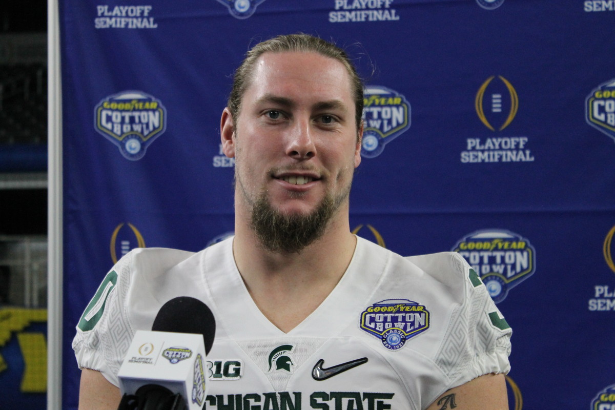 Spartan Middle Linebacker Riley Bullough Leading the 2016 Spartans Back ...