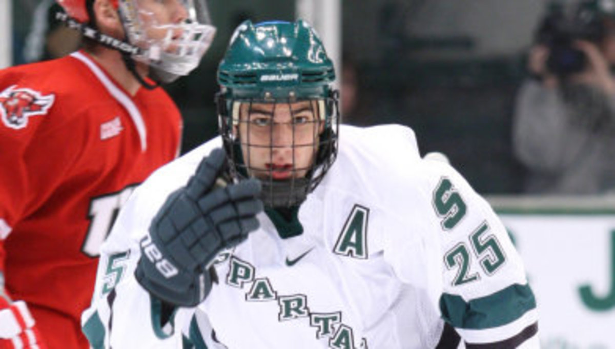 Corey Tropp Earns MVP Honors at MSU Hockey Banquet - Sports Illustrated ...