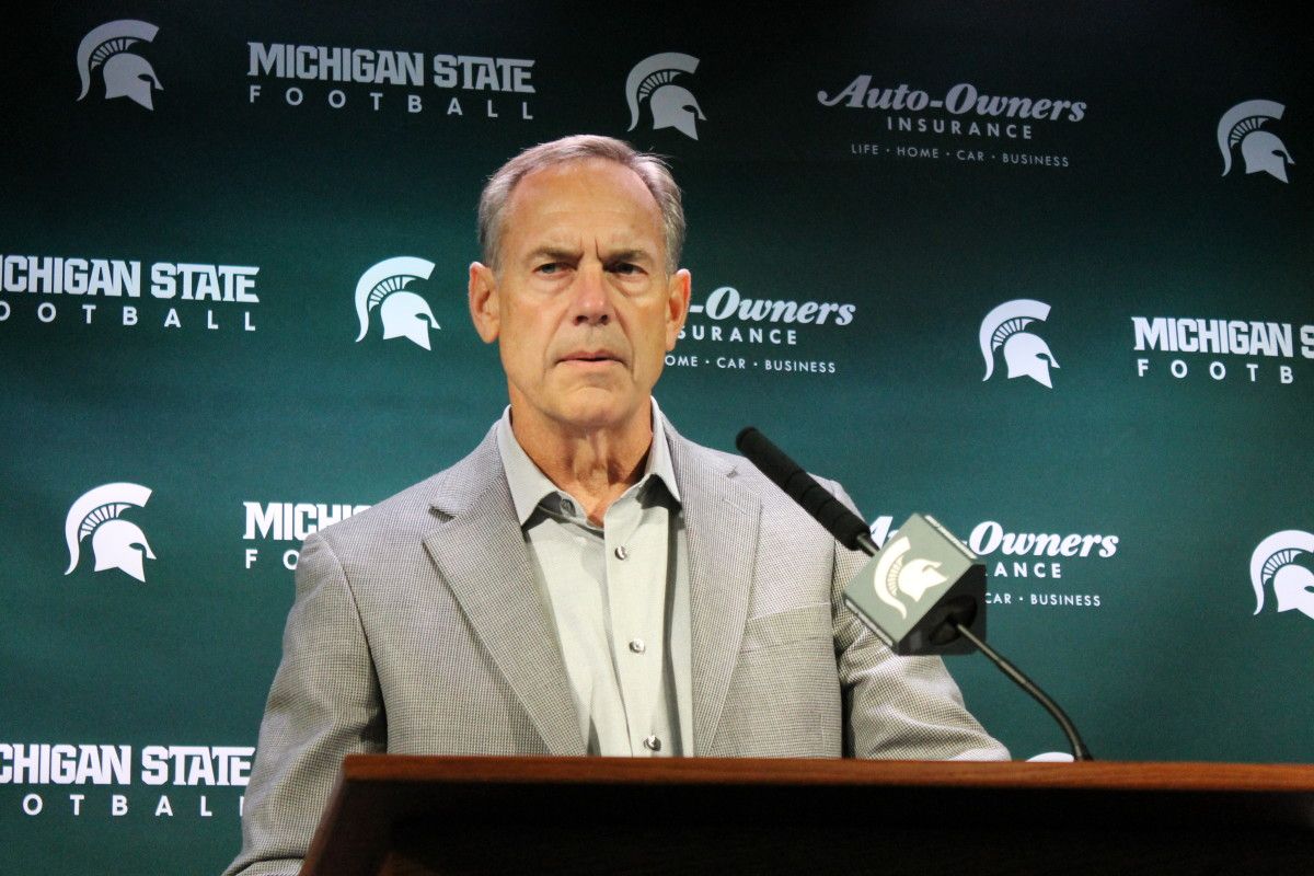 Michigan State Head Football Coach Mark Dantonio Video Talking Spartans ...