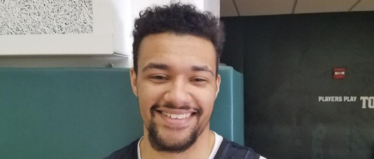 Michigan State F Kenny Goins After Practice Michigan Wolverine Week ...