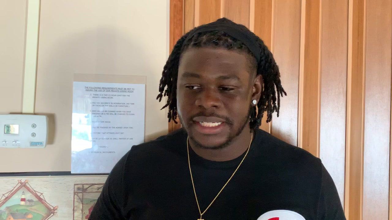 Watch: Exclusive Albert Huggins pre-draft party interview - Sports ...