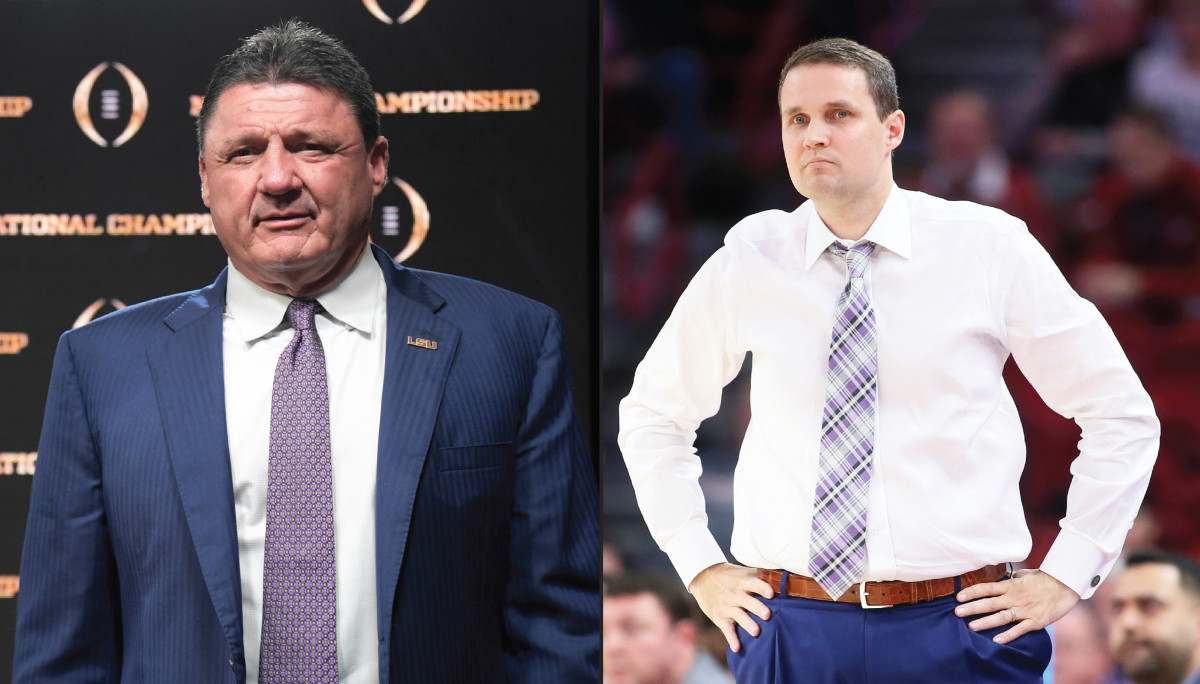 LSU Head Coaches Ed Orgeron, Will Wade in Different Recruiting News ...
