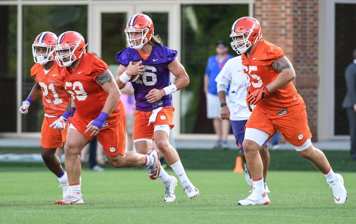 Clemson's Trevor Lawrence Confident In Ability Of OL Against Wake ...