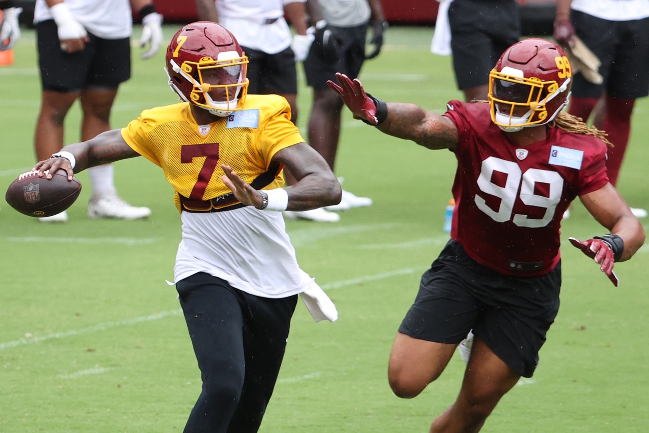 PFF: Washington Football Team DE Chase Young is Tops Thru Two - Sports ...