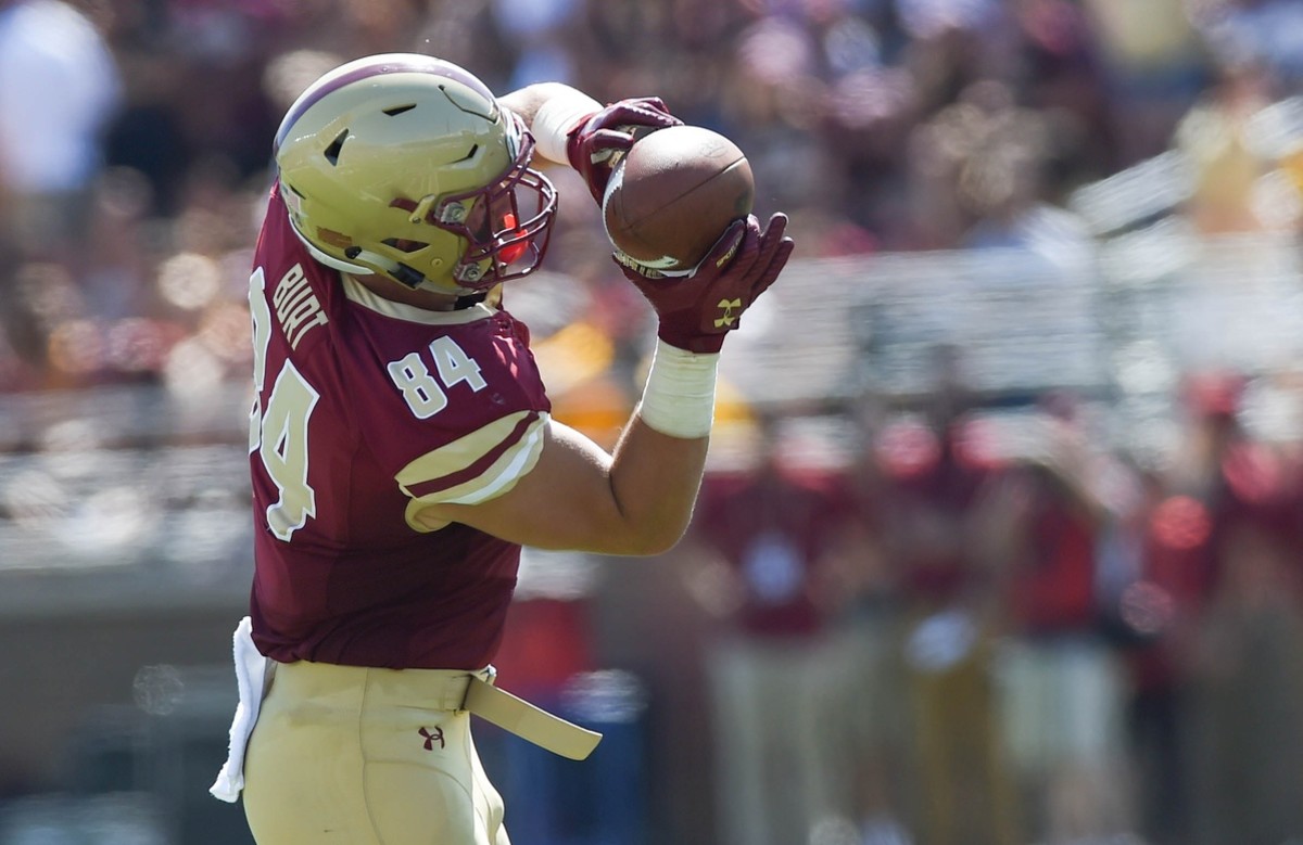 Former Boston College Tight End Jake Burt Lands On Practice Squad IR ...