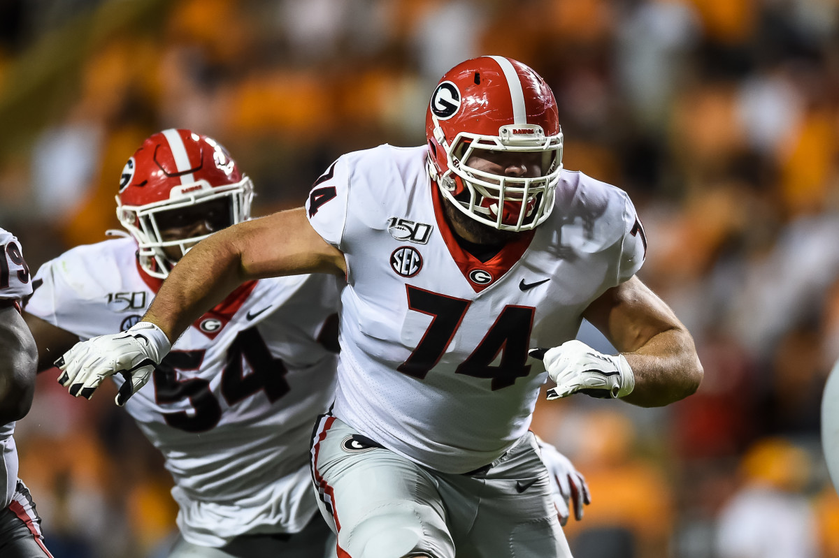 How is Georgia football's offensive line 'way ahead' of expectations ...