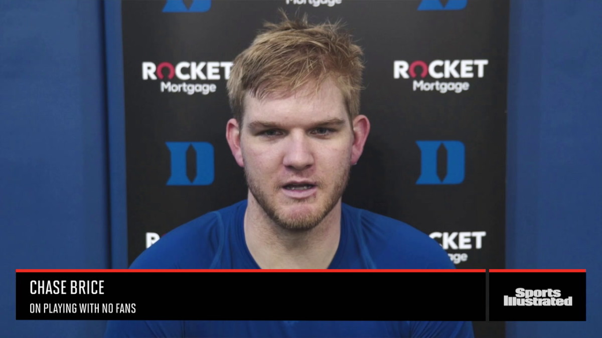Duke's Chase Brice on Playing With No Fans: We'll Have to Bring Our Own ...