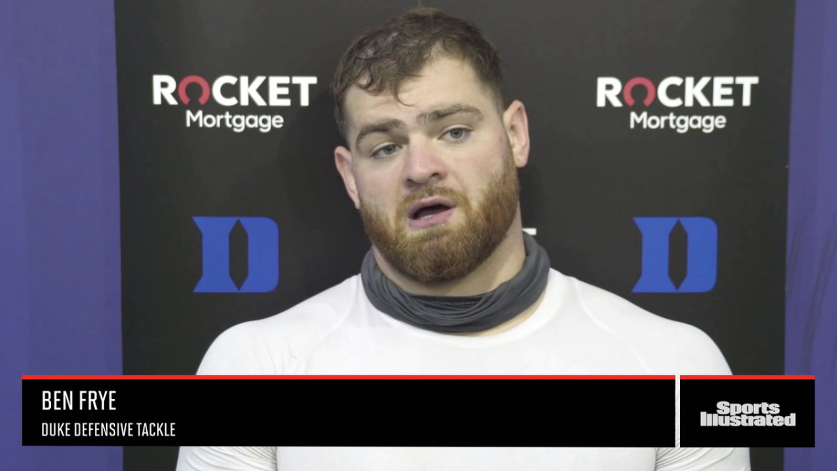 DT Ben Frye: Duke Defense Is Young But Impressive Up the Middle ...
