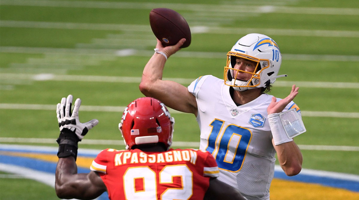 NFL rumors: Justin Herbert to start Sunday after Tyrod Taylor lung ...