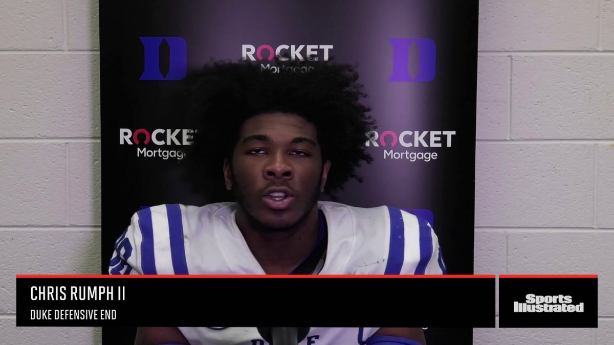 Chris Rumph II on Duke's Lack of Pass Rush Against UVA - Sports ...