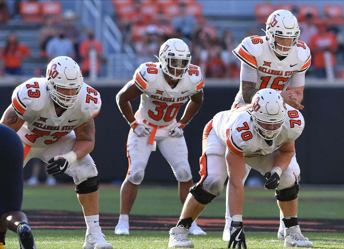 Mike Gundy sees improvement in offensive line and Teven Jenkins is ...