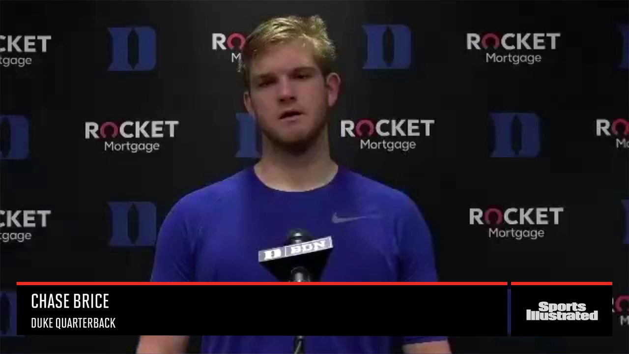 Chase Brice Discusses Duke's Loss to Virginia Tech - Sports Illustrated Duke Blue Devils News ...