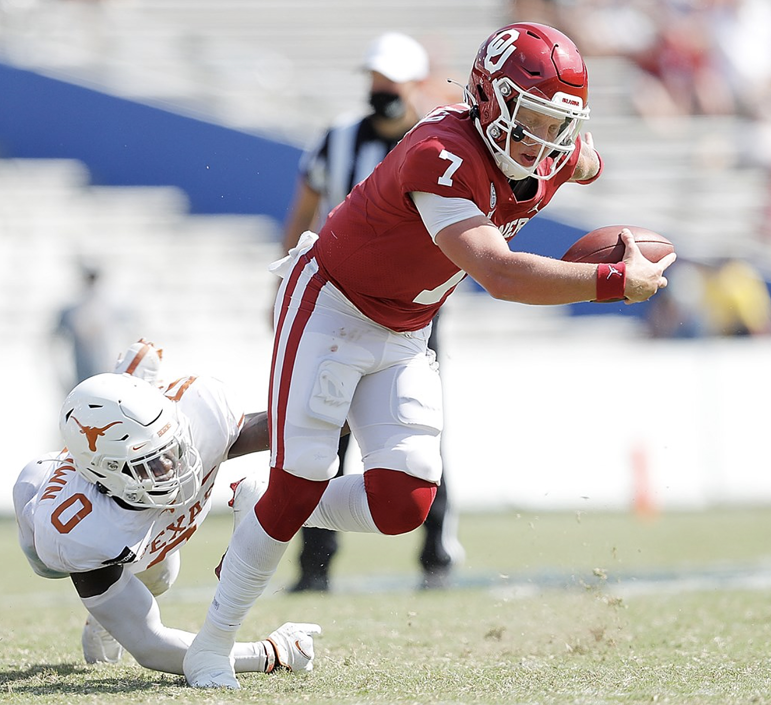 Oklahoma Sooners quarterback Spencer Rattler now showing poise to go ...
