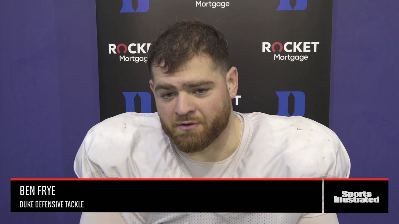 Duke's Ben Frye: We Have As Much To Play For As We Want To Play For ...