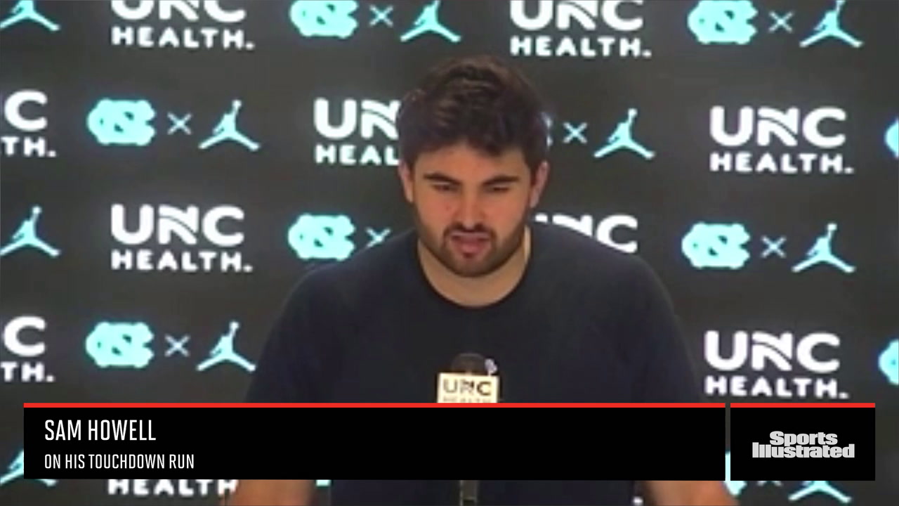UNC's Sam Howell Explains His Touchdown Run - Sports Illustrated North ...