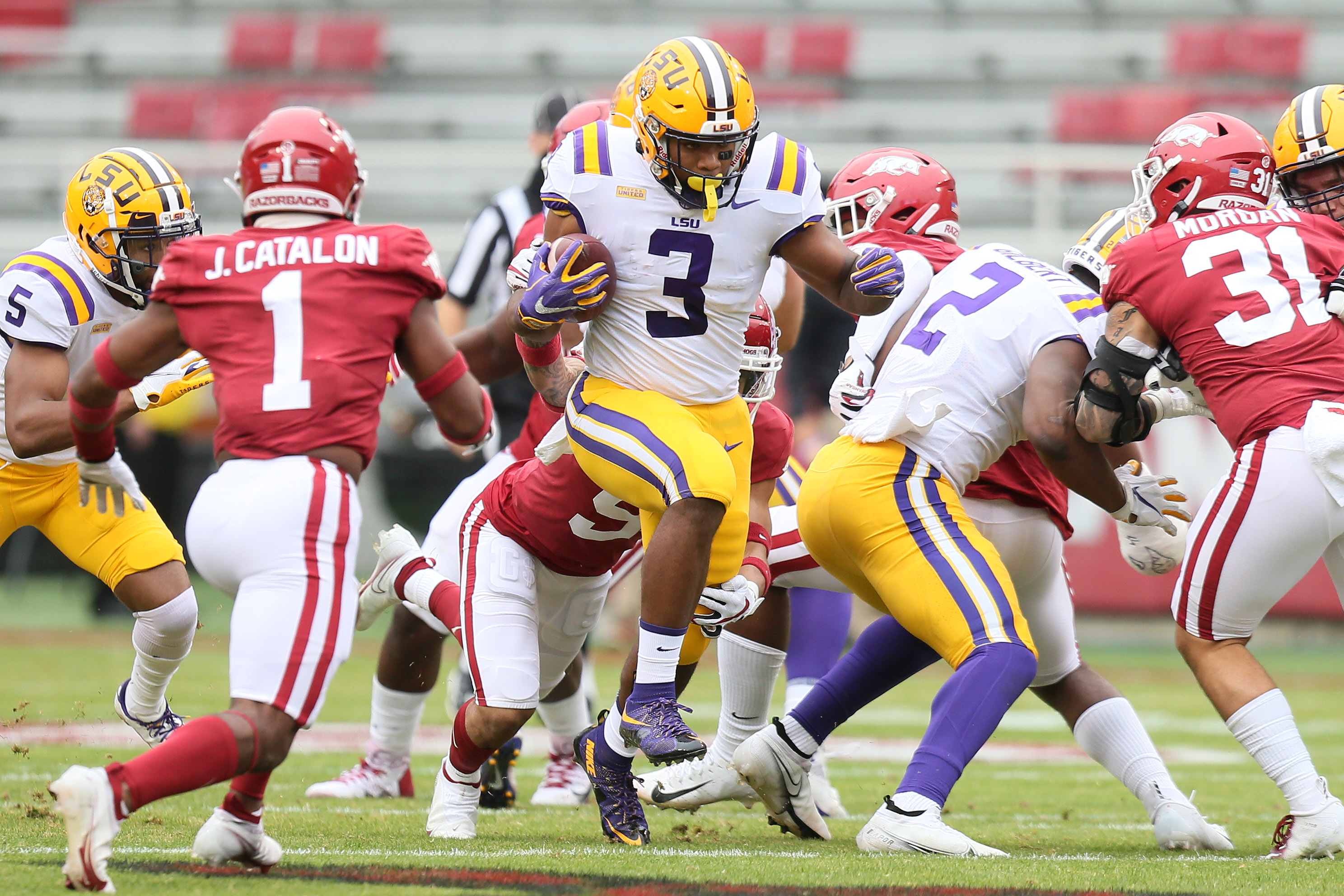 Three Stand Out Performances From LSU Football's Win Over Arkansas ...