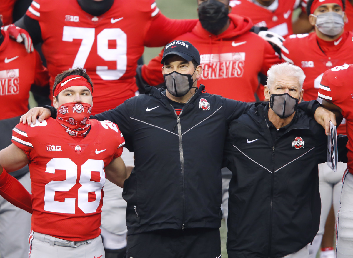 Ohio State Coach Ryan Day, Mark Pantoni National Signing Day Press ...