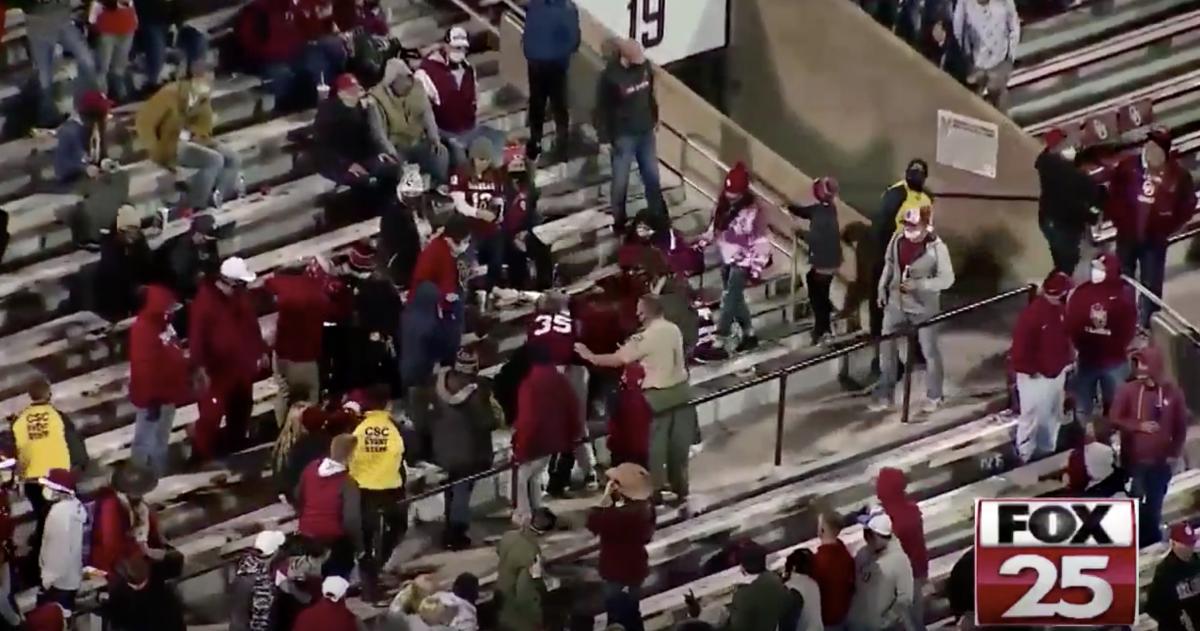 VIDEO: Here's what happened between OU fans and OSU equipment managers ...