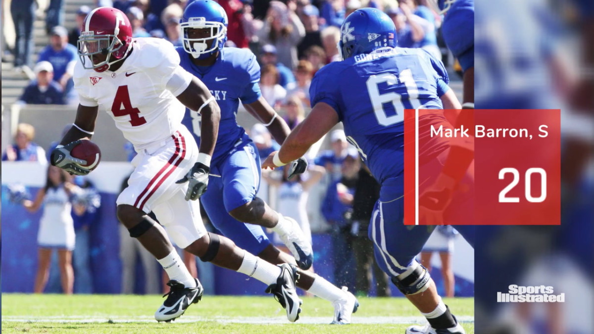 Alabama football-The Saban Top 100-20 Mark Barron - Sports Illustrated ...
