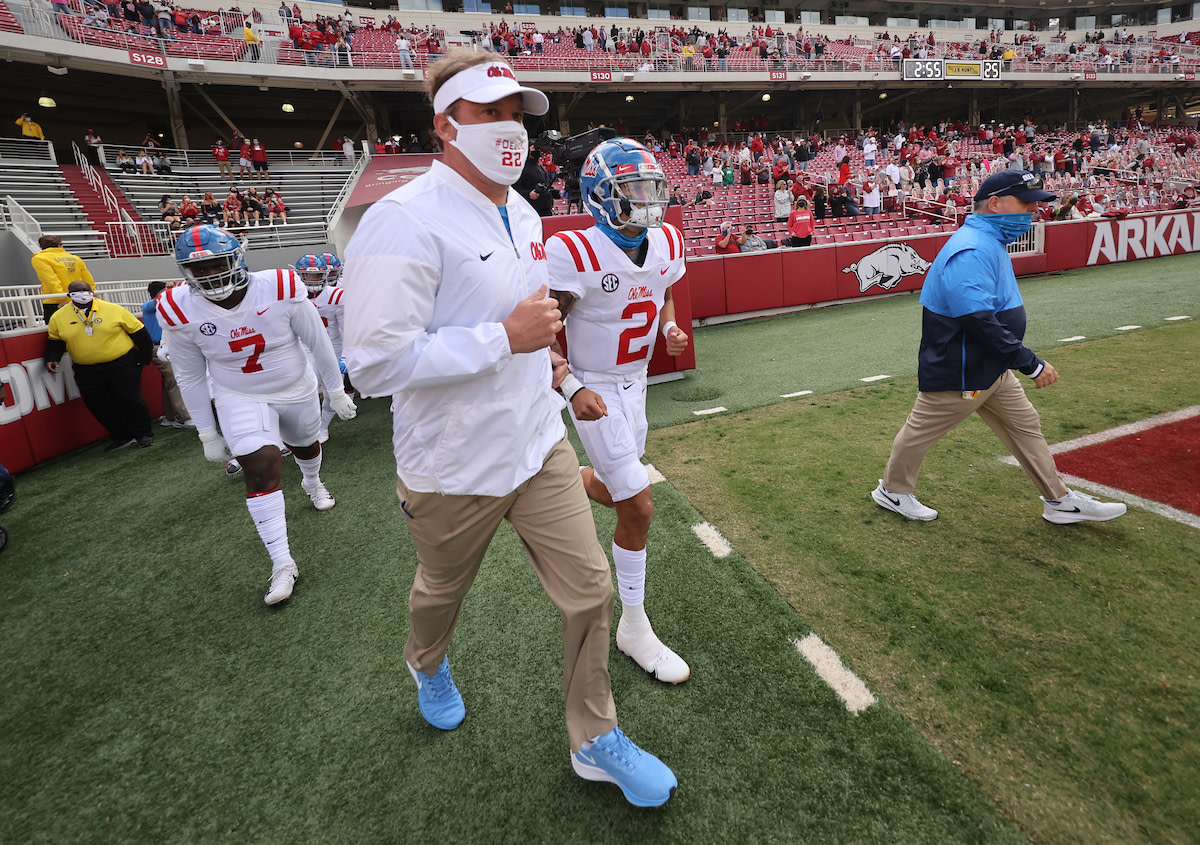 Quarterback Matt Corral Discusses Special Bond With Ole Miss Head Coach ...